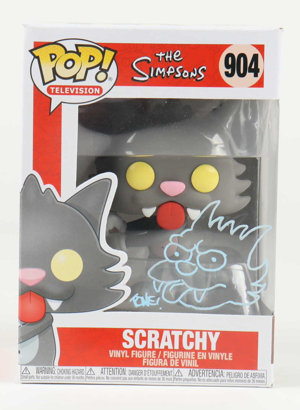 Tone Rodriguez Signed "The Simpsons" #904 Scratchy Funko Pop! Vinyl ...