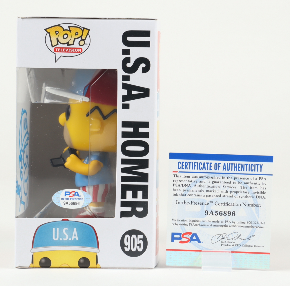 Tone Rodriguez Signed "The Simpsons" #905 U.S.A. Homer Funko Pop! Vinyl ...
