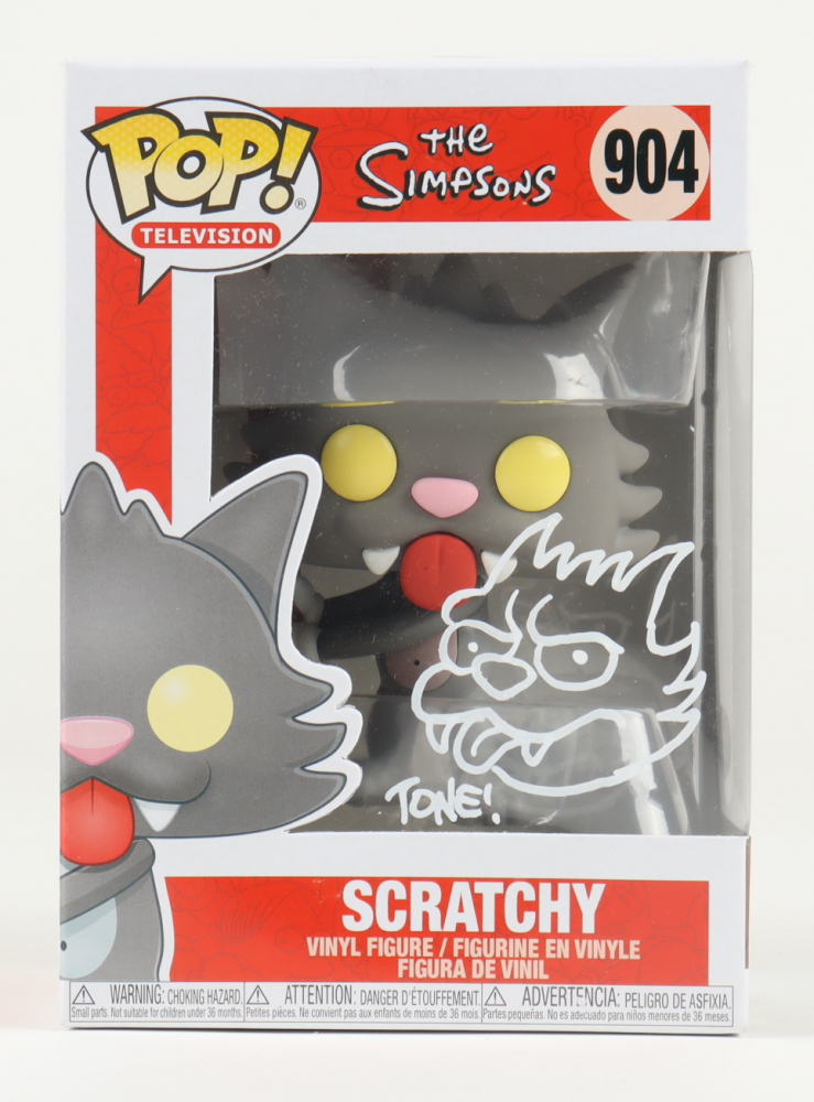 Tone Rodriguez Signed "The Simpsons" #904 Scratchy Funko Pop! Vinyl ...