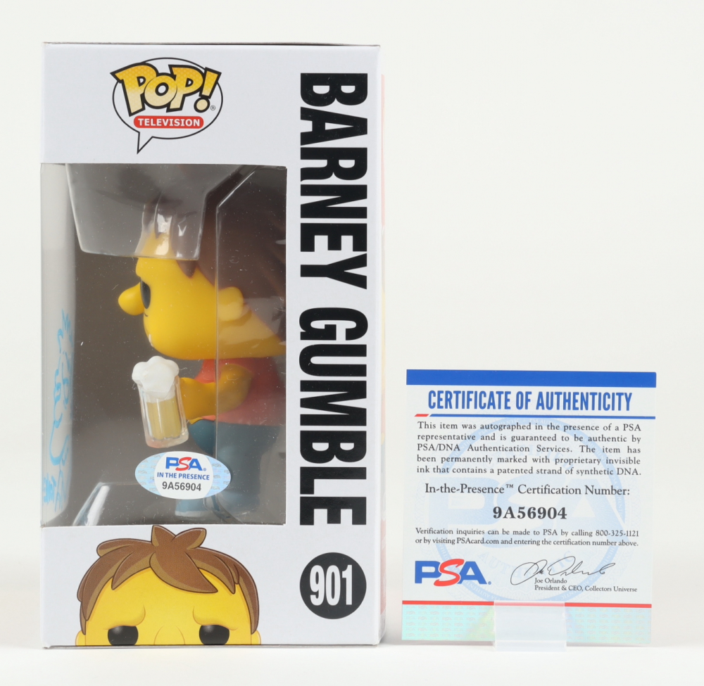 Tone Rodriguez Signed "The Simpsons" #901 Barney Grumble Funko Pop ...