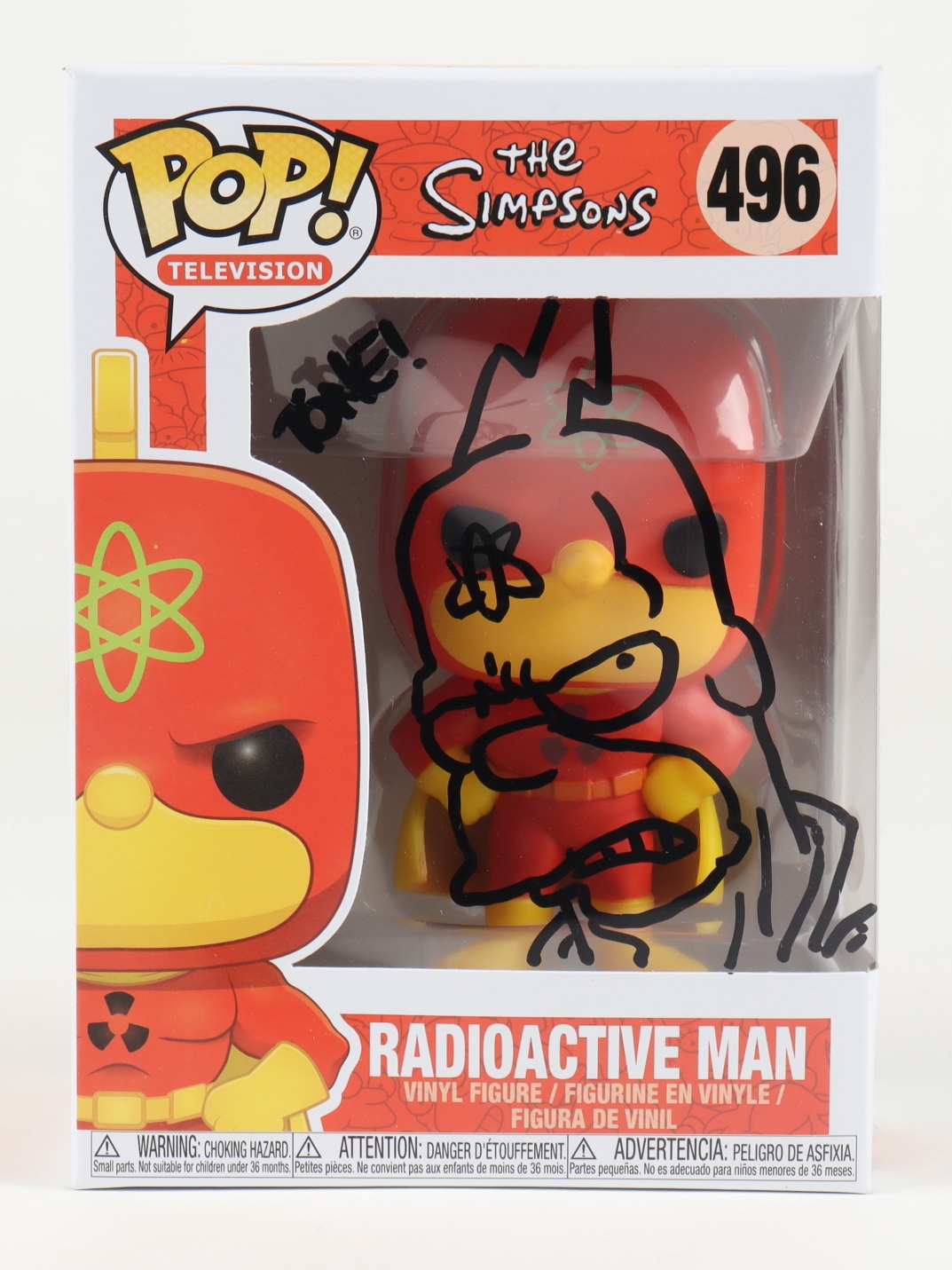 Tone Rodriguez Signed "The Simpsons" #496 Radioactive Man Funko Pop ...