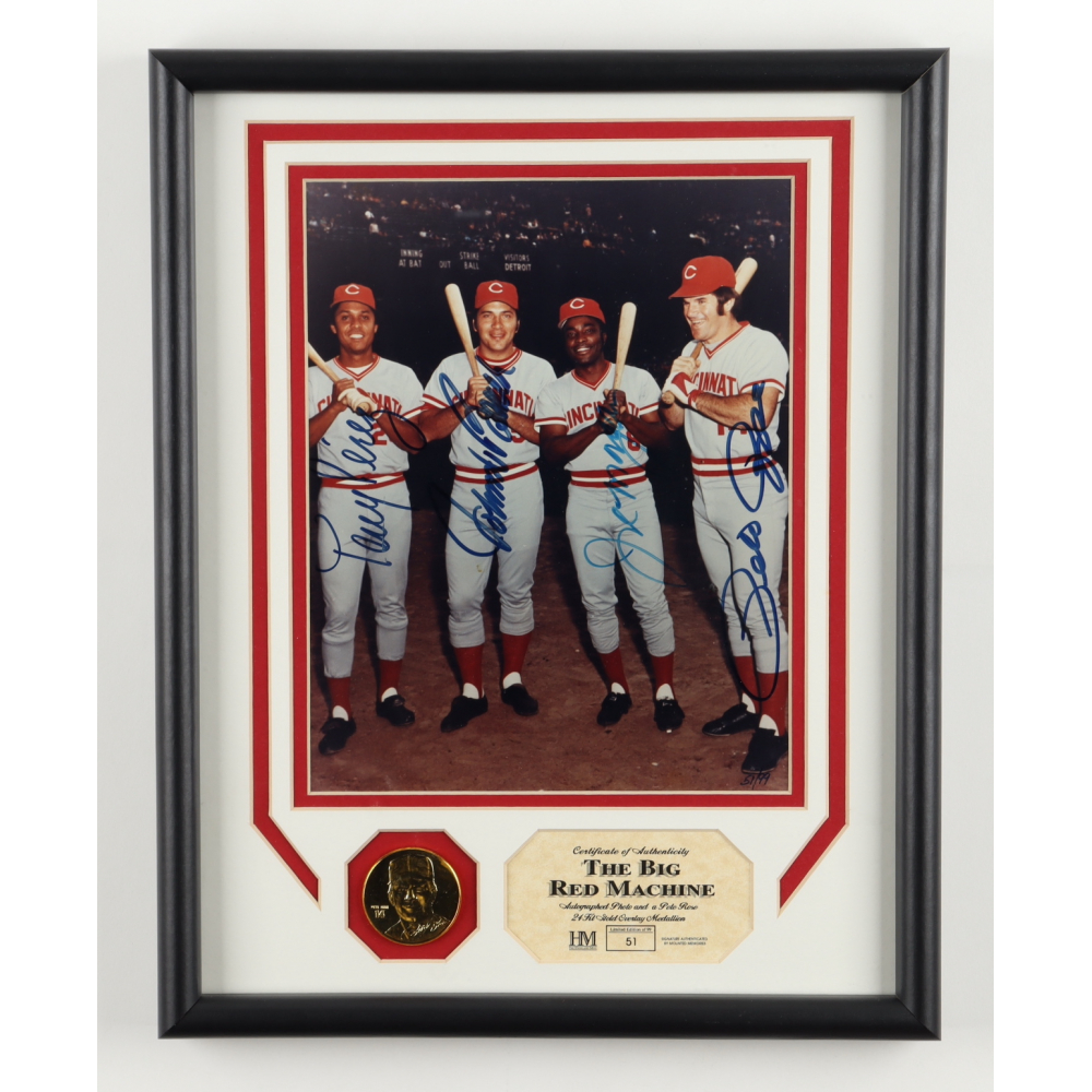 Reds LE "Big Red Machine" 12x15 Custom Framed Photo Display Signed By ...