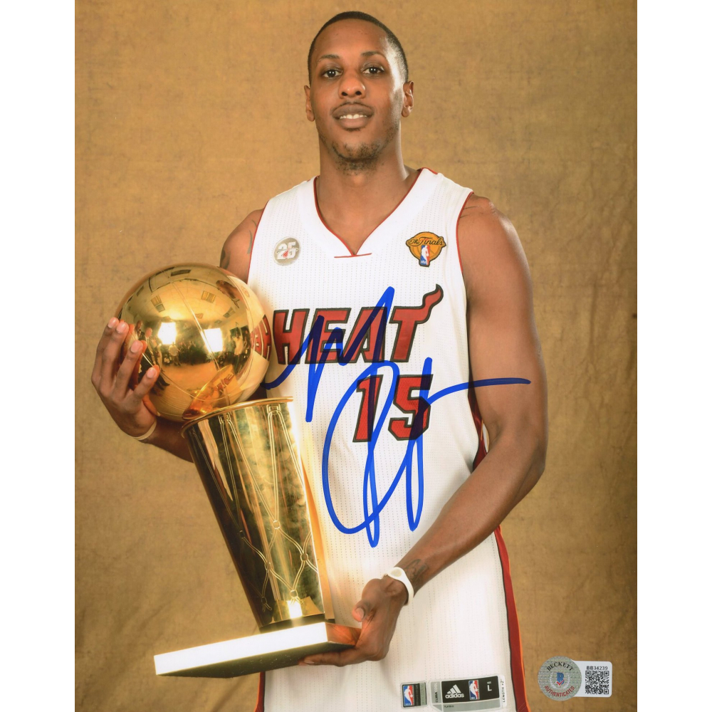 Mario Chalmers Signed Heat 8x10 Photo (Beckett) | Pristine Auction
