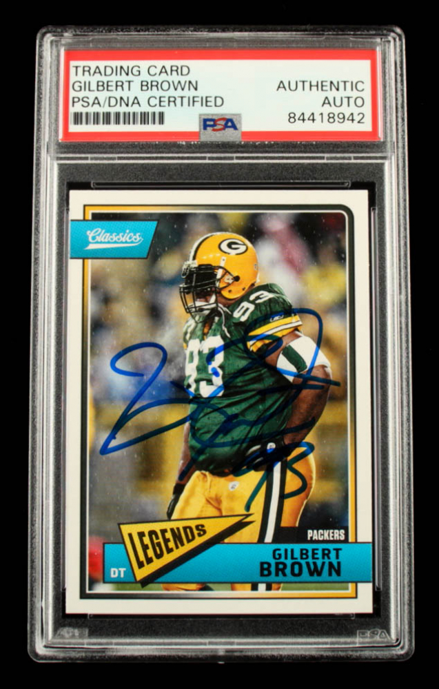 Gilbert Brown Signed 2018 Classics #132 (PSA) | Pristine Auction