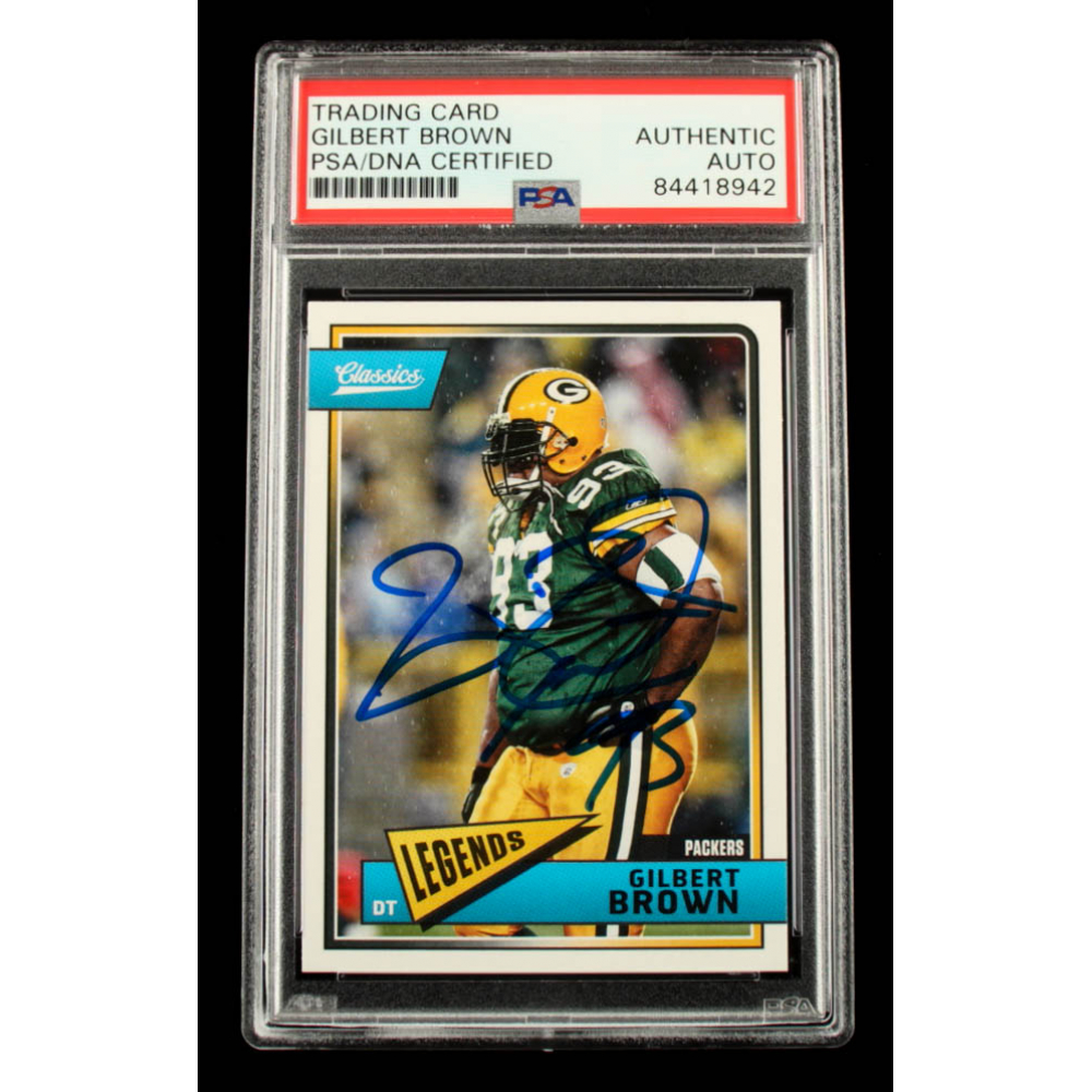 Gilbert Brown Signed 2018 Classics #132 (PSA) | Pristine Auction