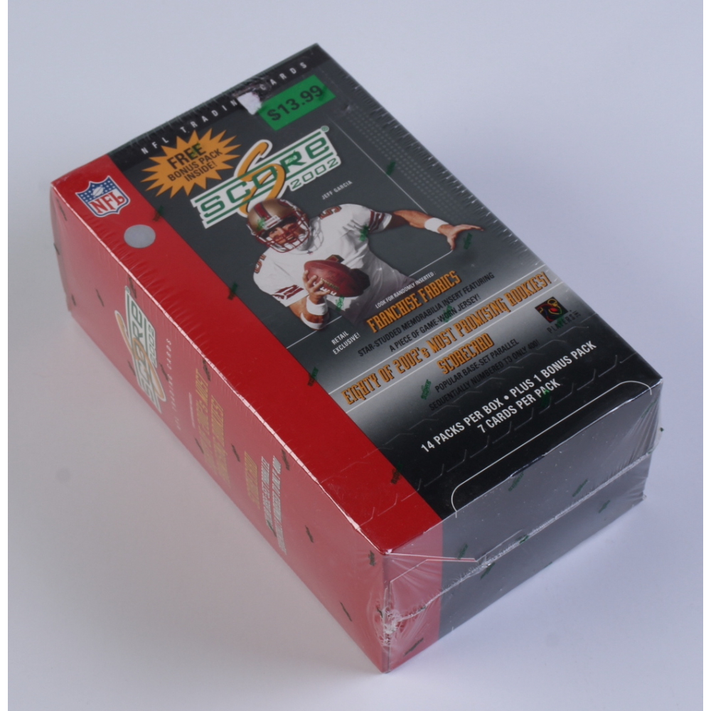2002 Score Football Box with (15) Packs | Pristine Auction