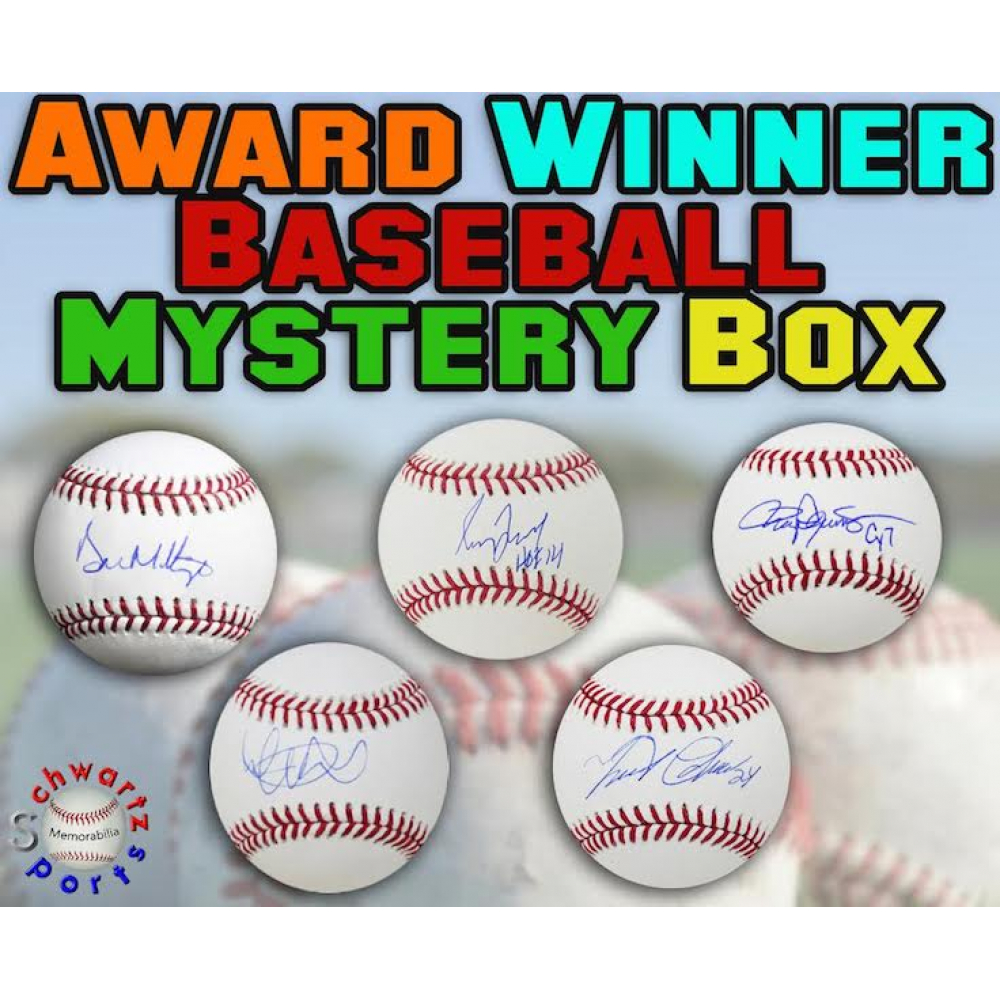 Schwartz Sports Baseball AWARD WINNER Signed Baseball Mystery Box ...
