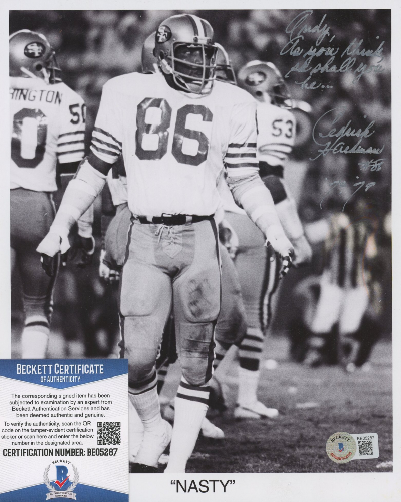 Cedrick Hardman Signed Raiders 8x10 Photo With Multiple Inscriptions ...