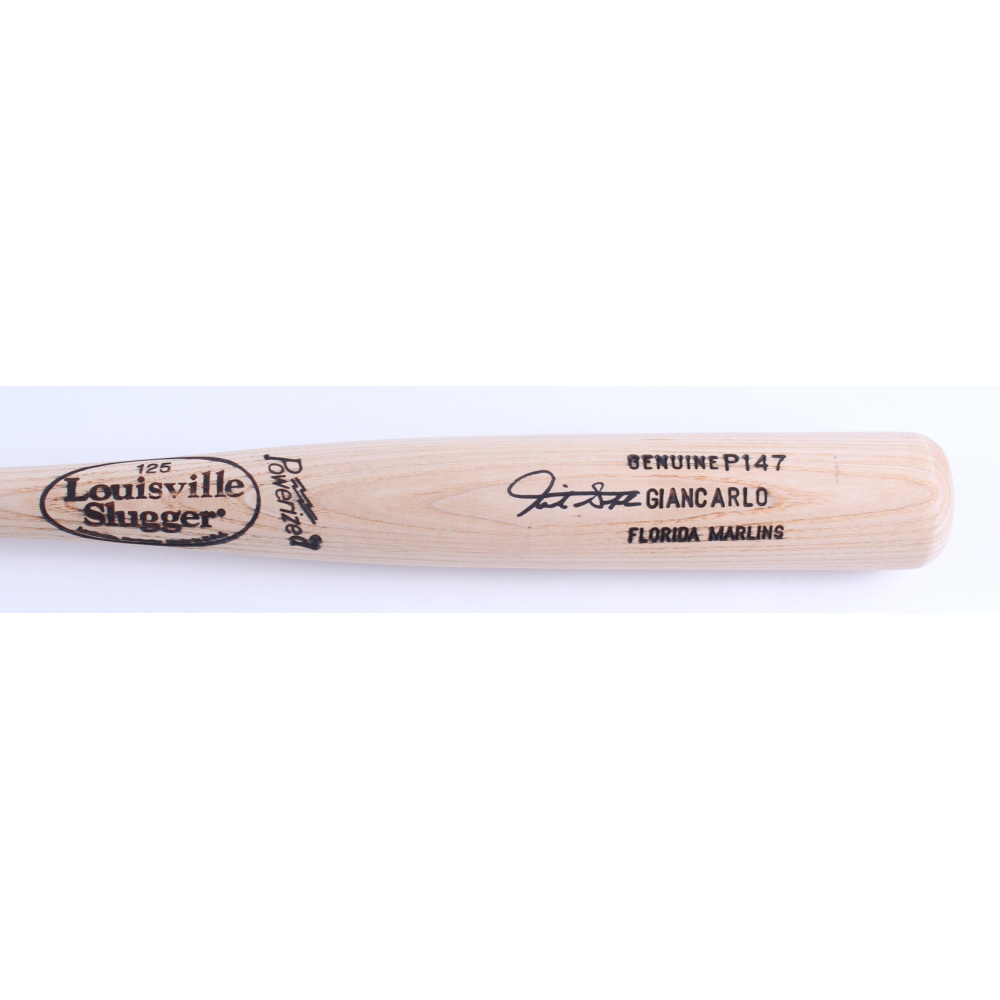Giancarlo Stanton Signed Louisville Slugger Baseball Bat (Beckett ...