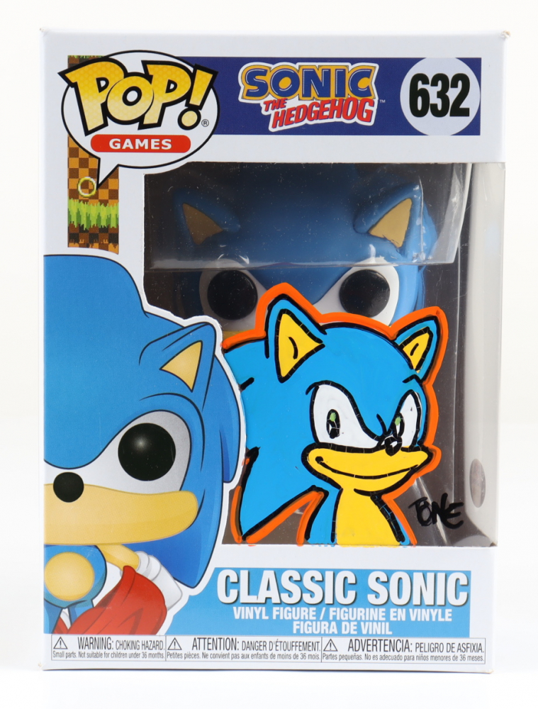 Tone Rodriguez Signed "Sonic The Hedgehog" #632 Classic Sonic Funko Pop ...