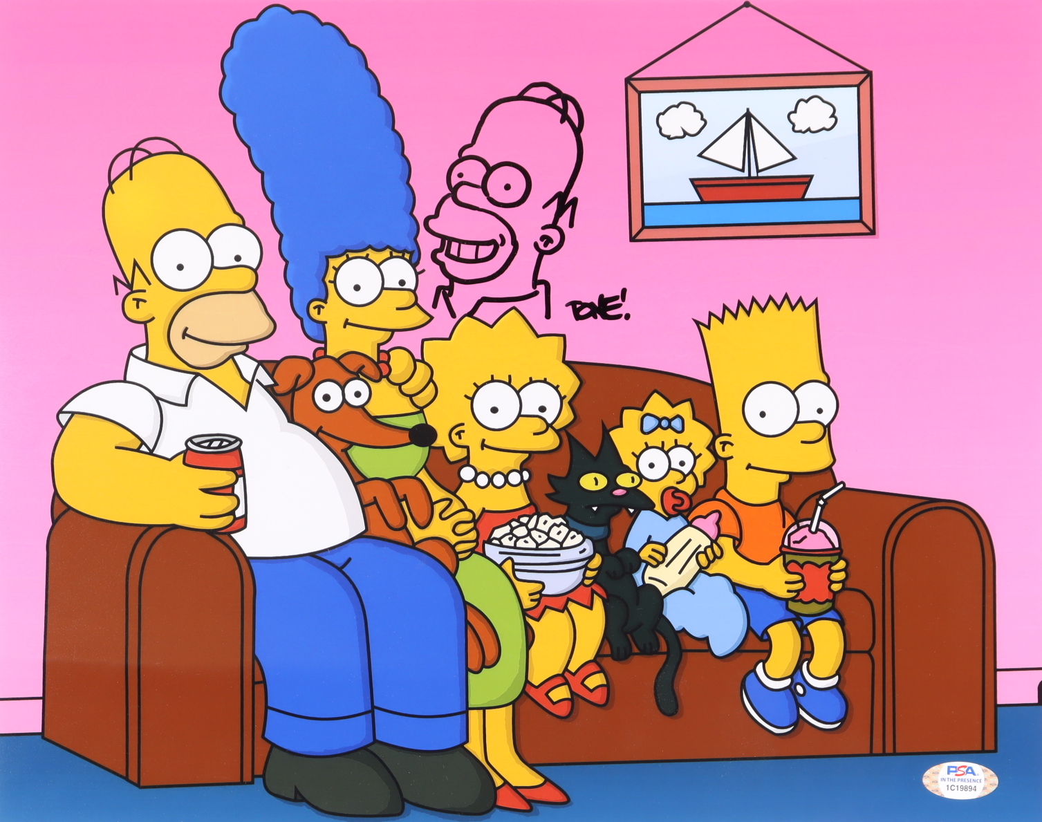 Tone Rodriguez Signed "The Simpsons" 11x14 Photo with Drawing (PSA ...