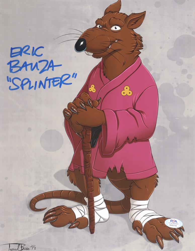 Eric Bauza Signed "Teenage Mutant Ninja Turtles" 11x14 Photo Inscribed ...