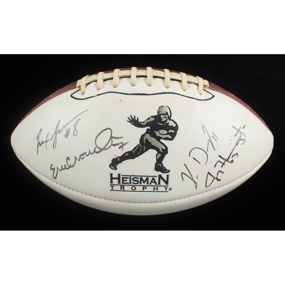 Heisman Trophy Logo Football Signed by (4) with Eric Crouch, Rex ...