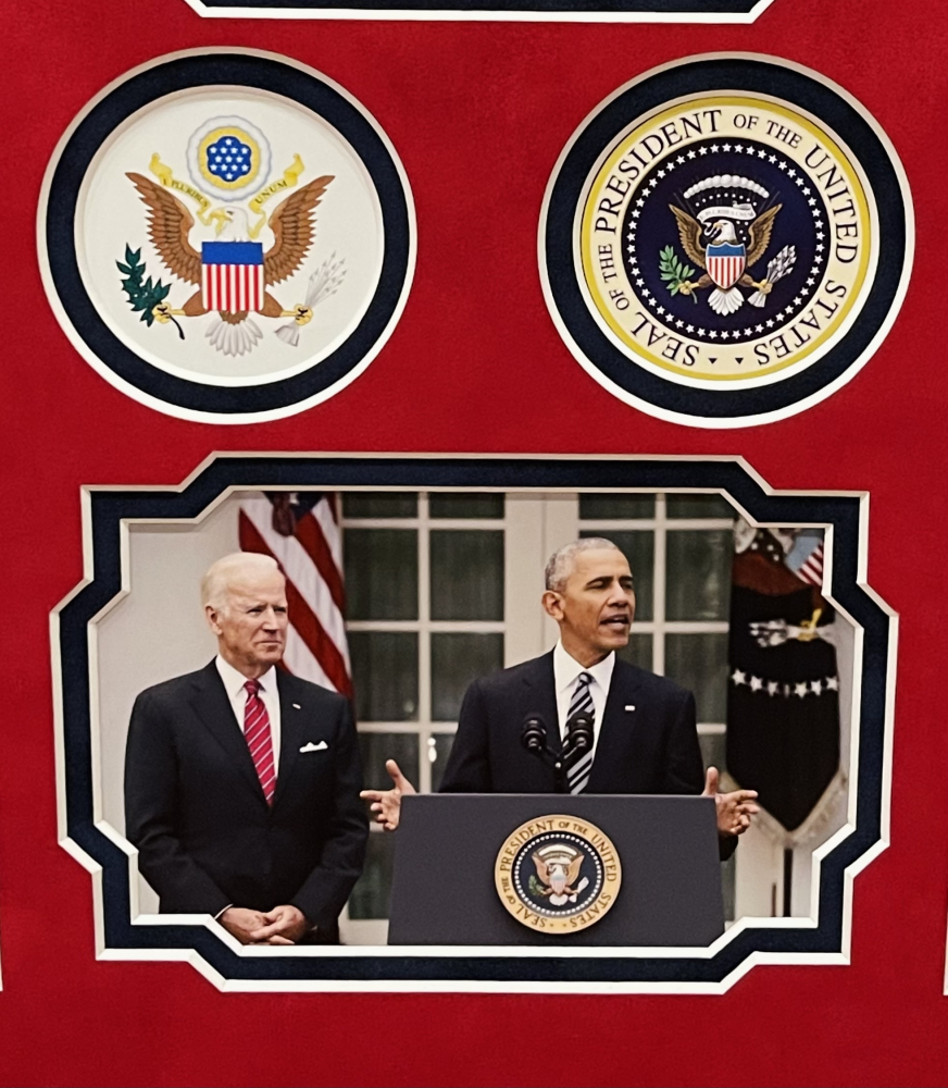 "Presidents Of The United States" 27x33 Custom Framed Cut Display ...