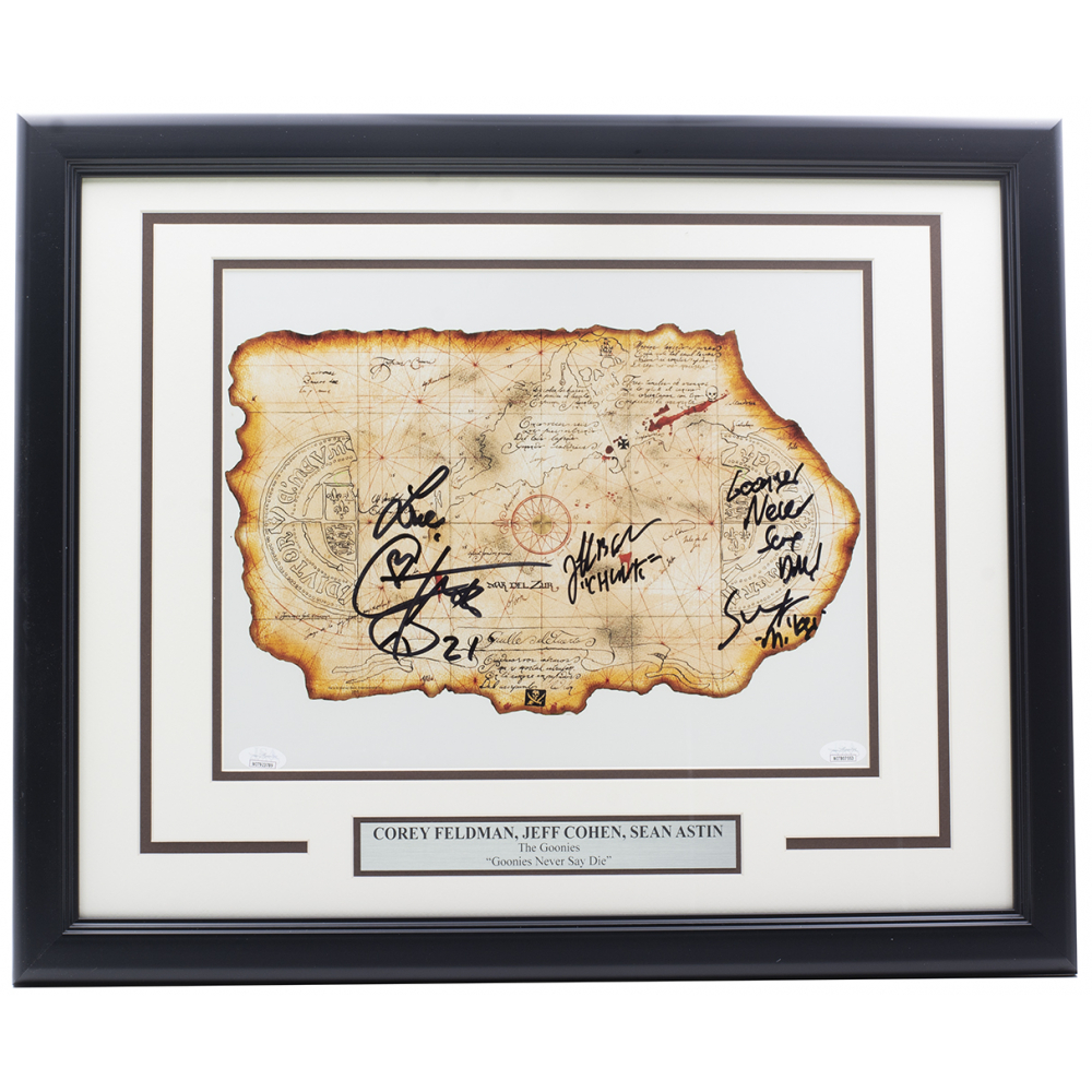Corey Feldman, Jeff Cohen & Sean Astin Signed "The Goonies" 11x14 ...