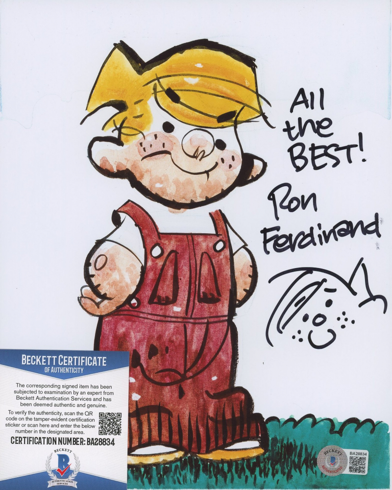 Ron Ferdinand Signed 8x10 Photo Inscribed "All the Best" (Beckett ...