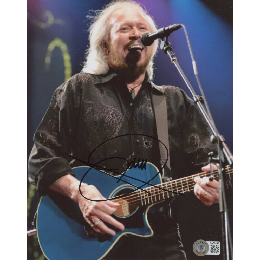 Barry Gibb Signed 8x10 Photo (Beckett) | Pristine Auction