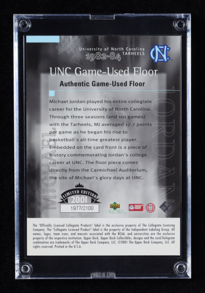 Michael Jordan LE 2001 Upper Deck Commemorative Cards UNC Game-Used ...