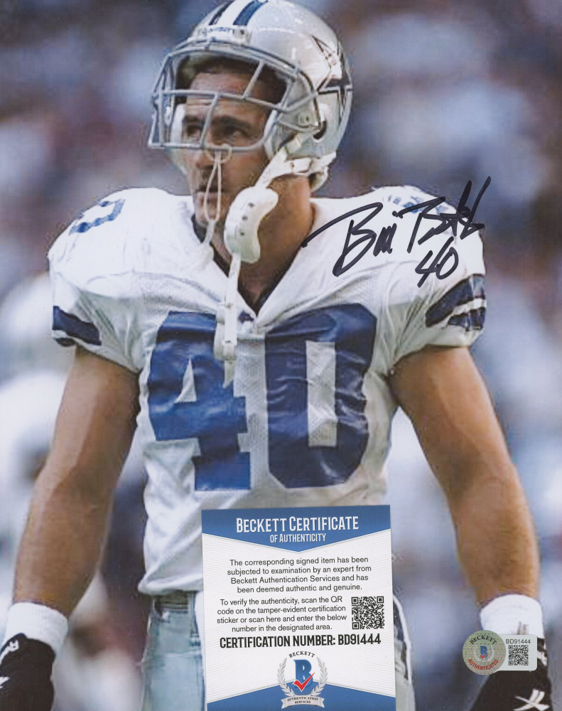 Bill Bates Signed Cowboys 8x10 Photo (Beckett) | Pristine Auction
