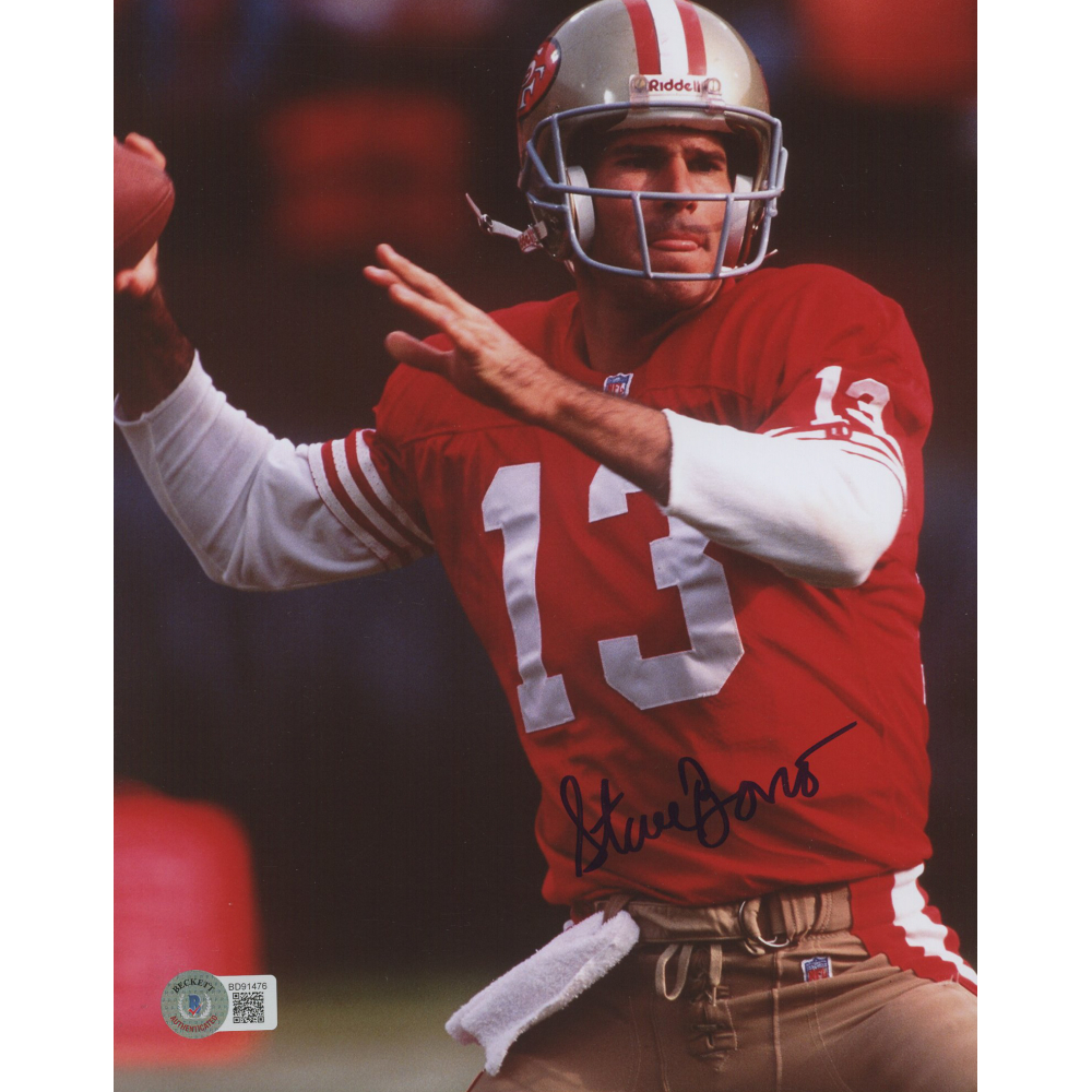 Steve Bono Signed 49ers 8x10 Photo (Beckett) | Pristine Auction