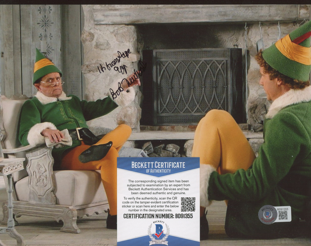 Bob Newhart Signed "Elf" 8x10 Photo Inscribed "Hi From Papa Elf ...