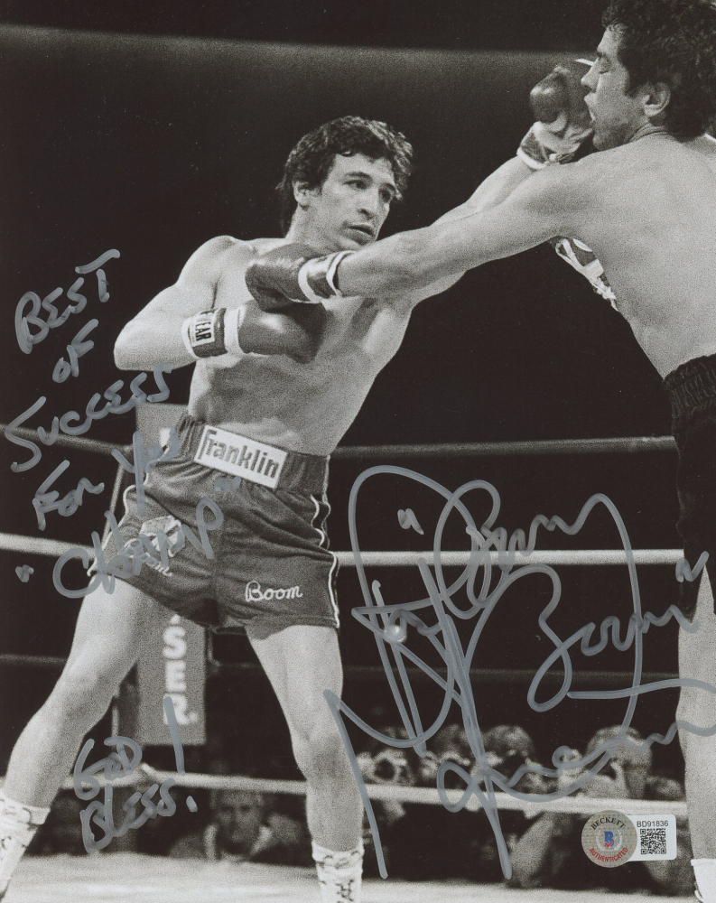 Ray Mancini Signed 8x10 Photo Inscribed "Best of Success For You ...