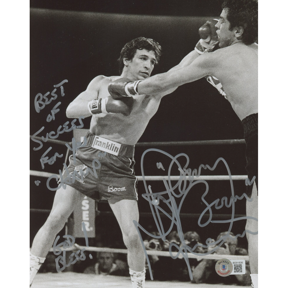 Ray Mancini Signed 8x10 Photo Inscribed "Best of Success For You ...
