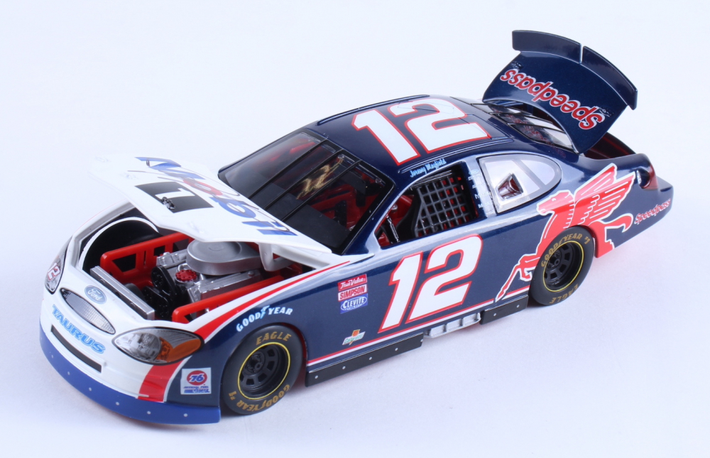Jeremy Mayfield Signed NASCAR #12 Mobil 1 1999 Ford Taurus 1:24 Diecast ...