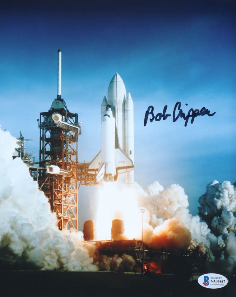 Bob Crippen Signed NASA 8x10 Photo (Beckett) | Pristine Auction