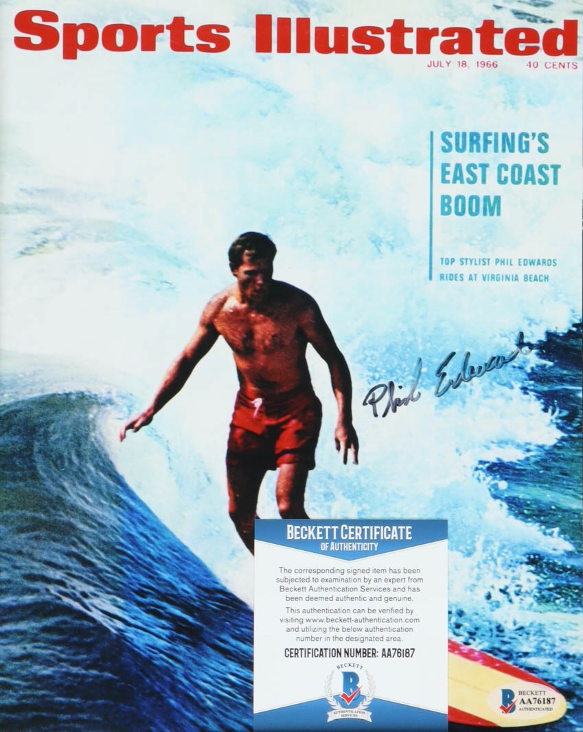 Phil Edwards Signed 8x10 Photo (Beckett) | Pristine Auction
