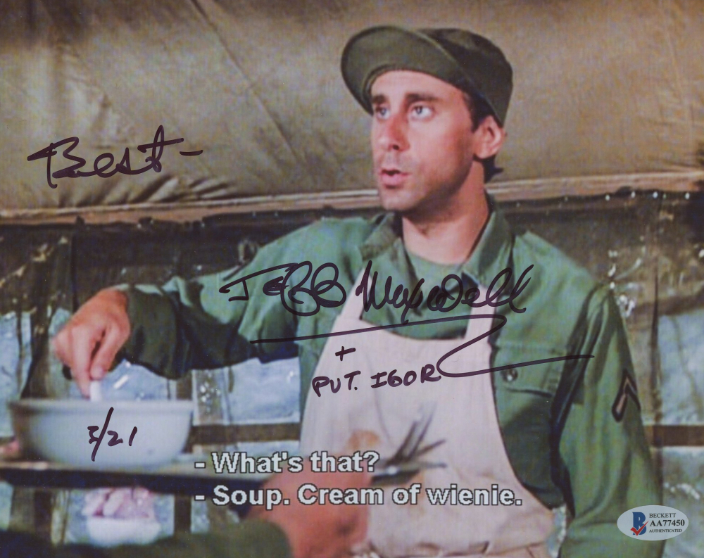 Jeff Maxwell Signed "M*A*S*H" 8x10 Photo Inscribed "Best" & "Put Igor ...