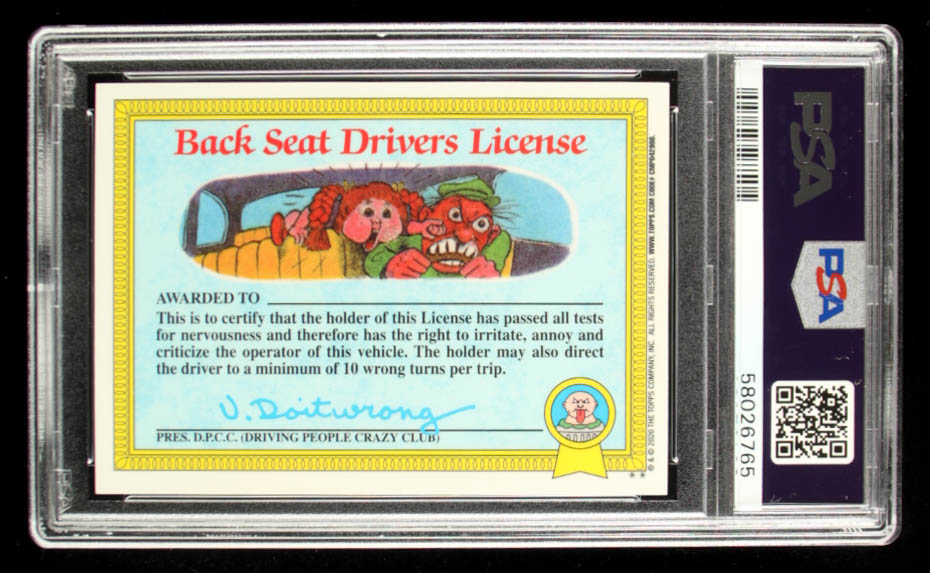 Stinky Stan 2020 Garbage Pail Kids Sapphire Edition #22b (PSA 9 ...