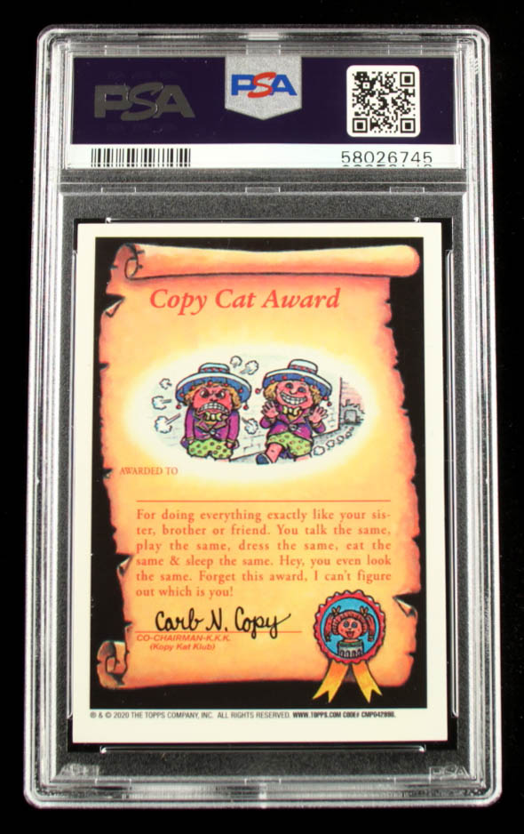 Brainy Brian 2020 Garbage Pail Kids Sapphire Edition #72b (PSA 9 ...