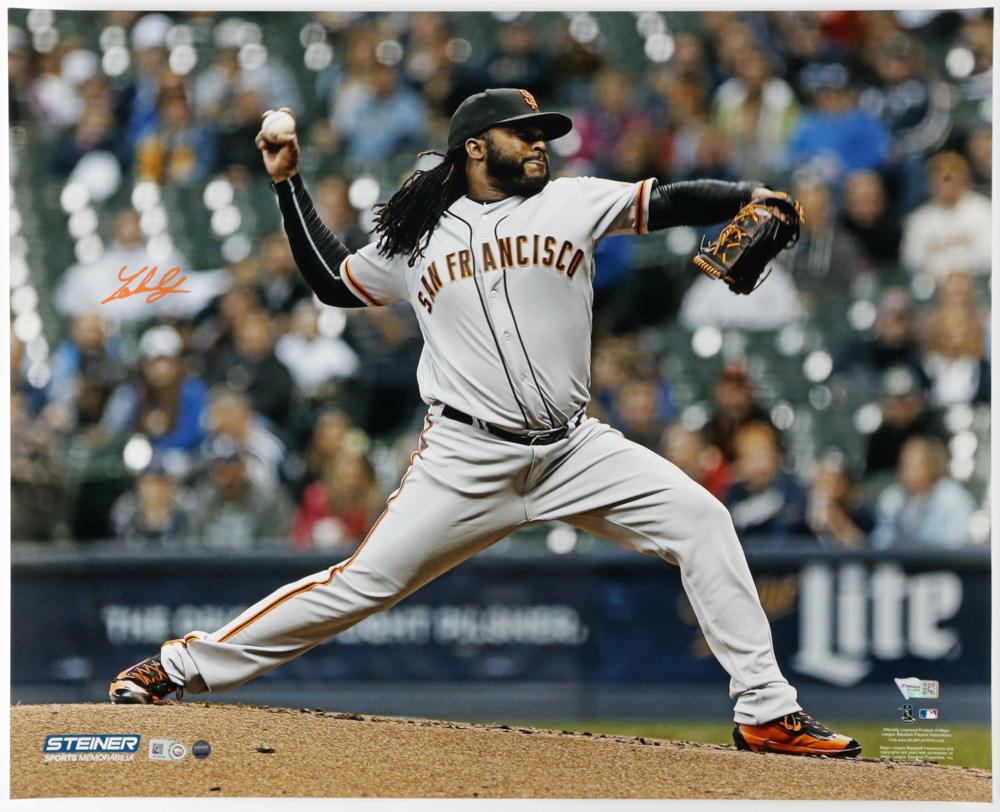 Johnny Cueto Signed Giants 16x20 Photo (MLB & Steiner) | Pristine Auction
