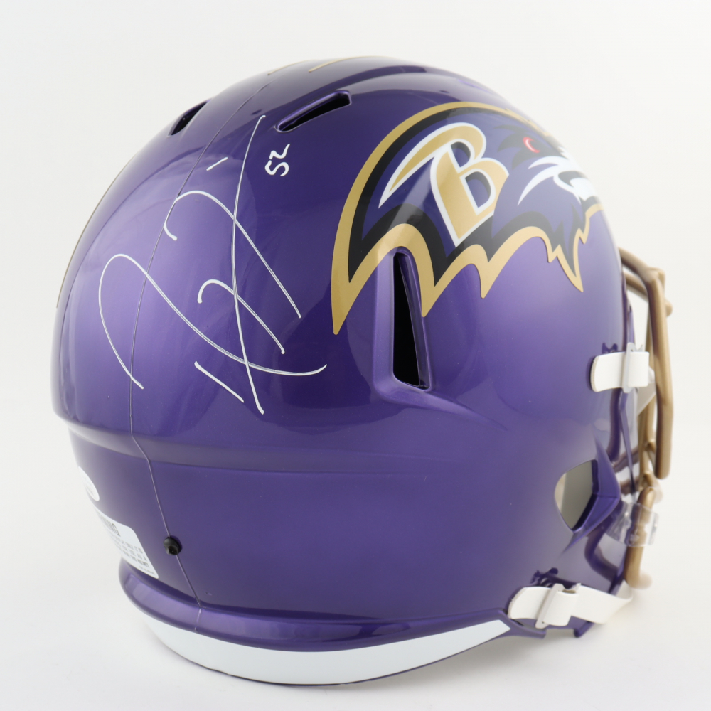 Ray Lewis Signed Ravens Full-Size Flash Alternate Speed Helmet (JSA ...