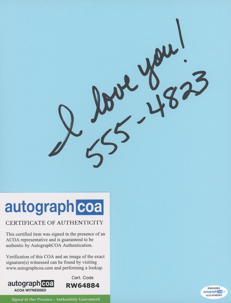 Claudia Wells Signed "Back To The Future" 8.5x11 Flyer Inscribed ...