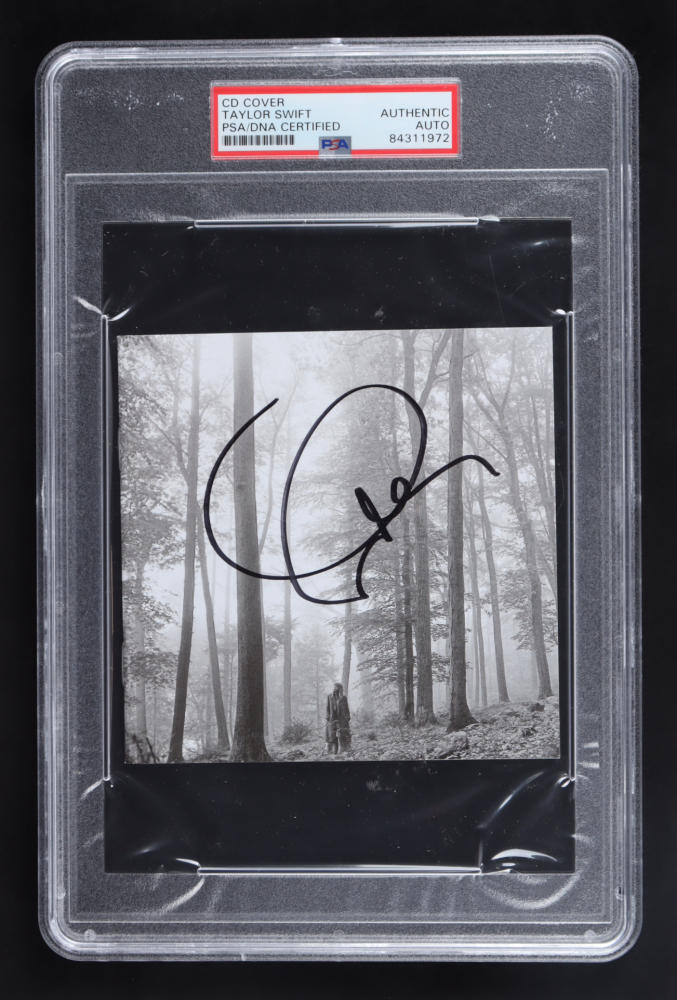 Taylor Swift Signed "Folklore" CD Disc Cover (PSA) | Barnebys