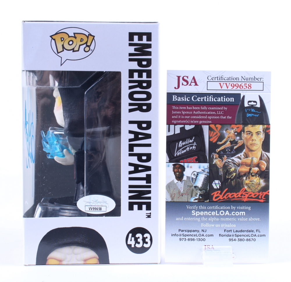 Clive Revill Signed "Star Wars" #433 Emperor Palpatine Funko Pop! Vinyl ...