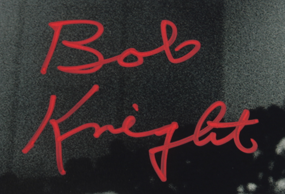 Bob Knight Signed Indiana Hoosiers 8x10 Photo (Schwartz) | Pristine Auction