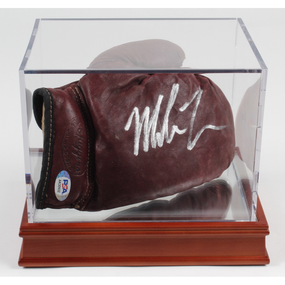 Mike Tyson Signed Higgins Mini Glove With High Quality Display Case ...