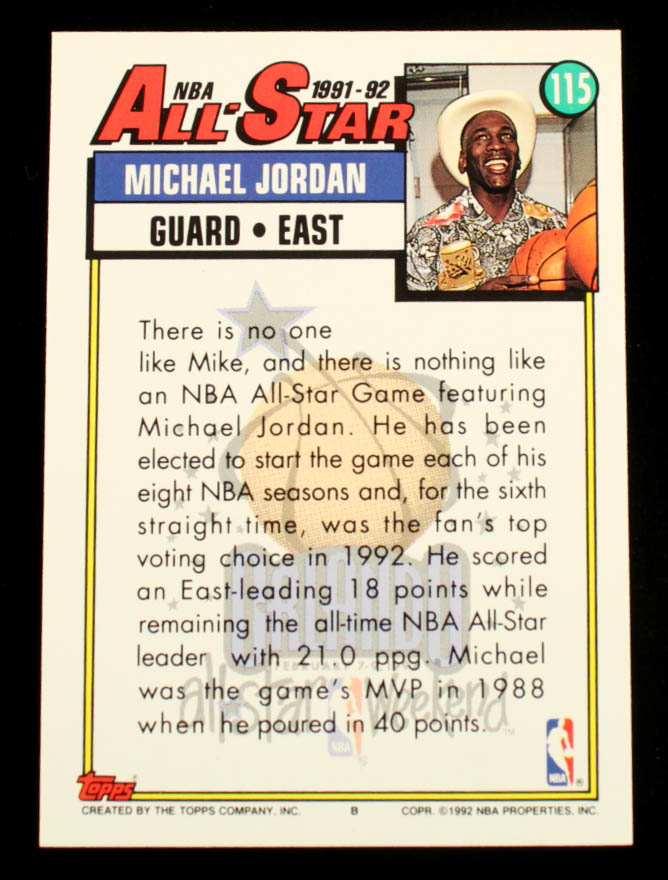 Michael Jordan 1992-93 Topps #115 AS | Pristine Auction