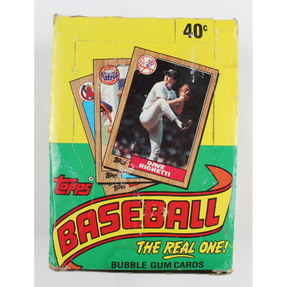 1987 Topps "The Real One" Bubble Gum Baseball Cards Box with (36) Packs ...