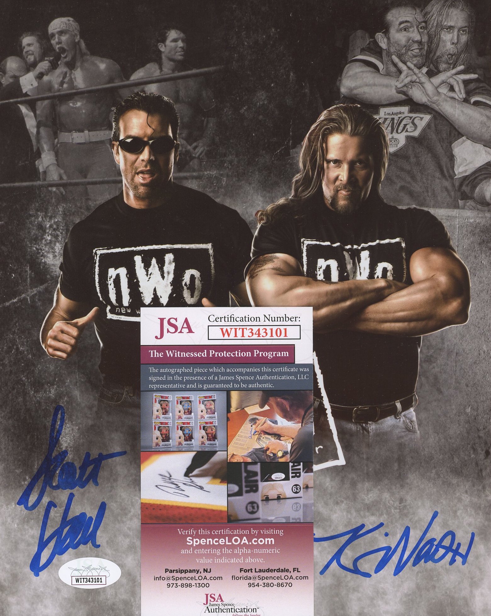 Kevin Nash & Scott Hall Signed WWF 8x10 Photo (JSA) | Pristine Auction