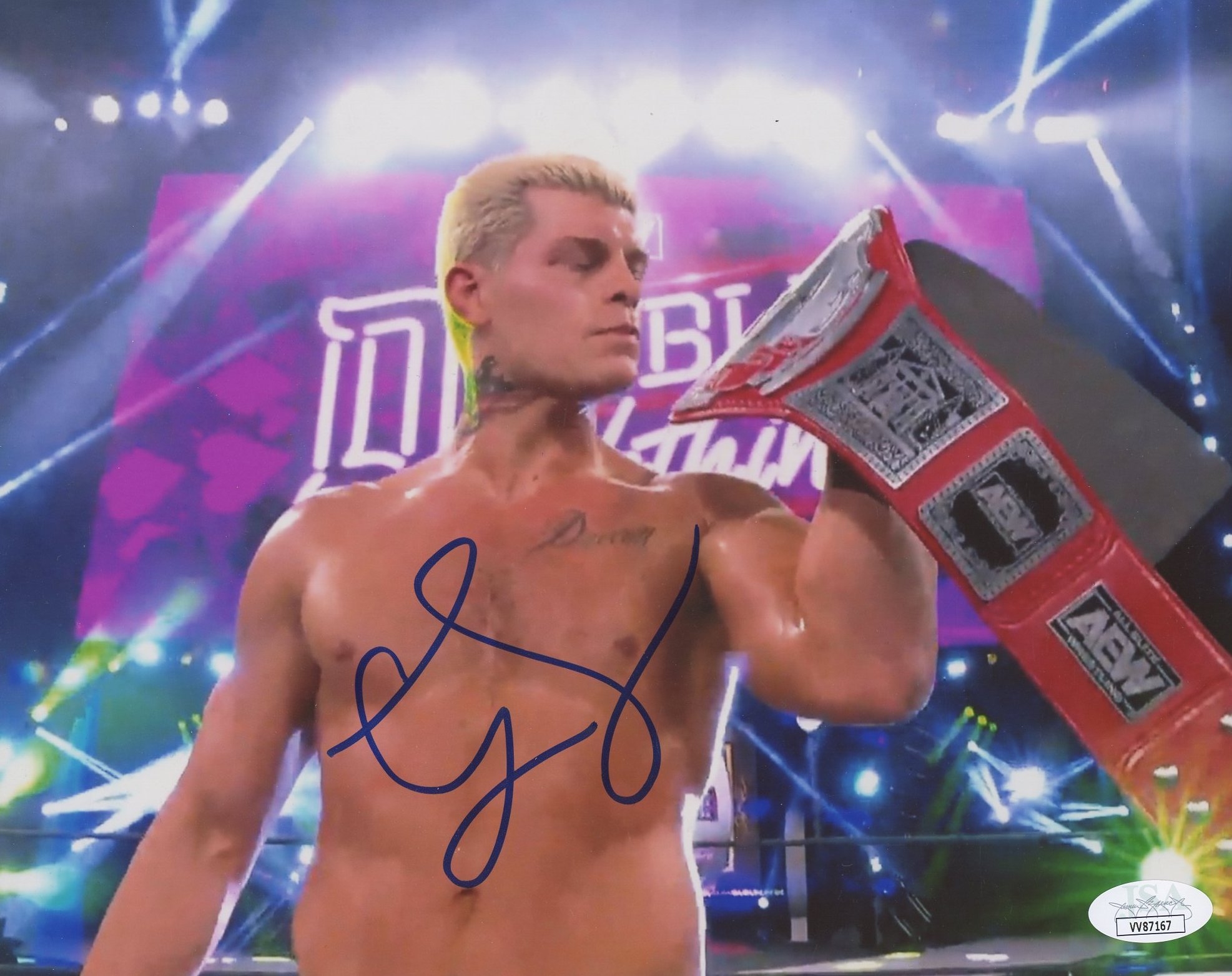 Cody Rhodes Signed AEW 8x10 Photo (JSA) | Pristine Auction