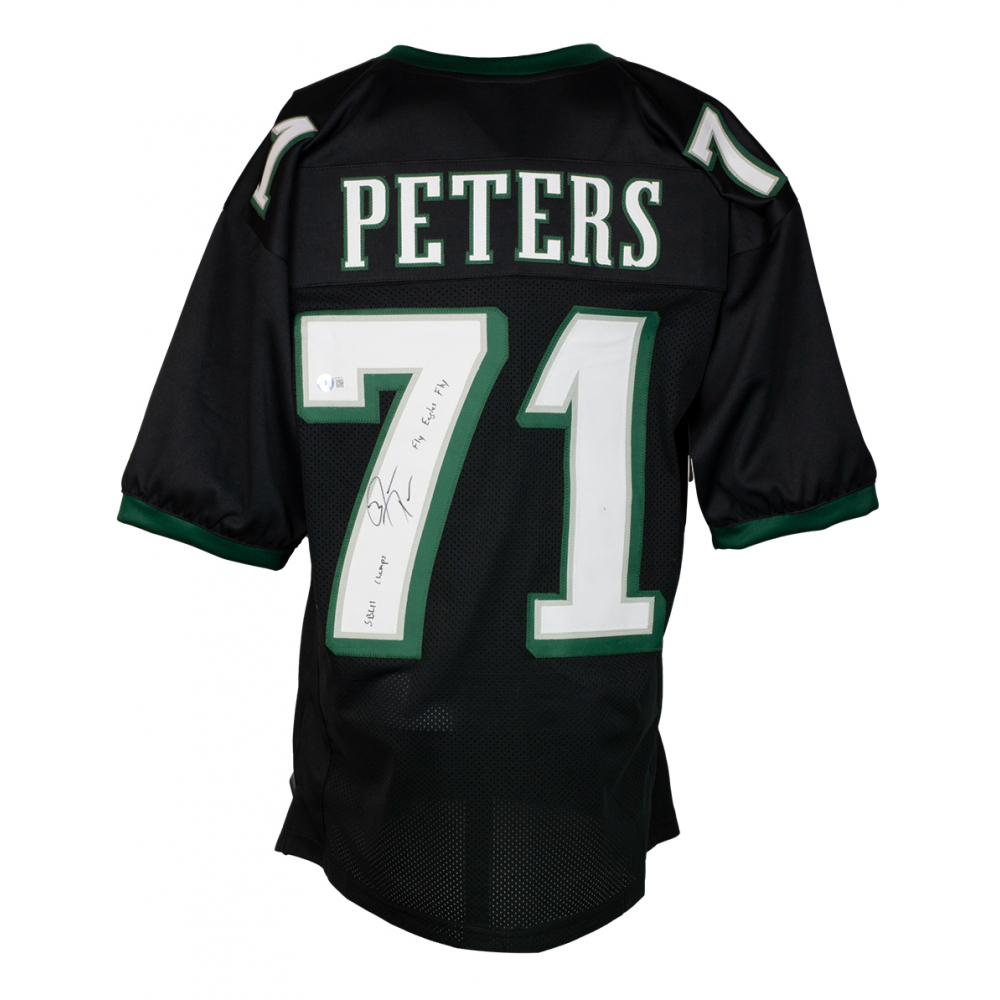 Jason Peters Signed Jersey Inscribed "SBLII Champs" & "Fly Eagles Fly ...