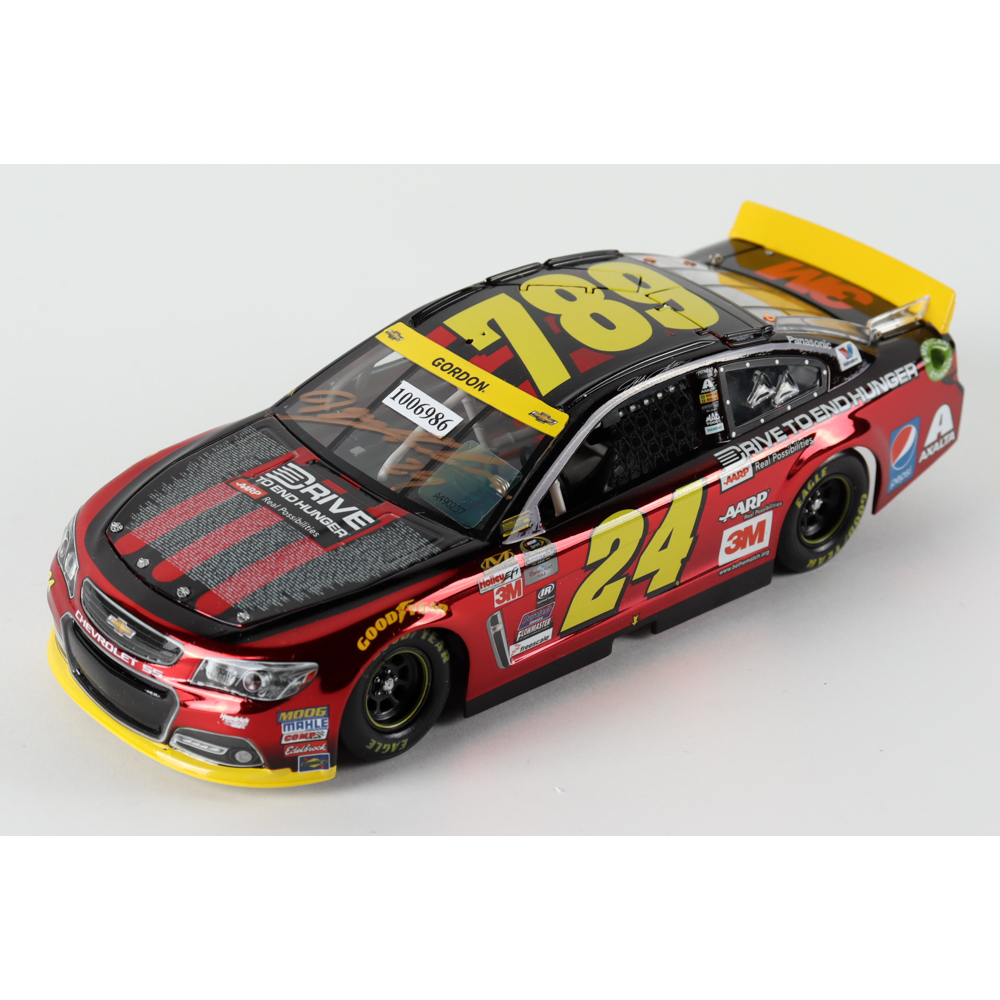Jeff Gordon Signed NASCAR 1/1 Pre-Production Sample 2015 AARP Iron Man ...