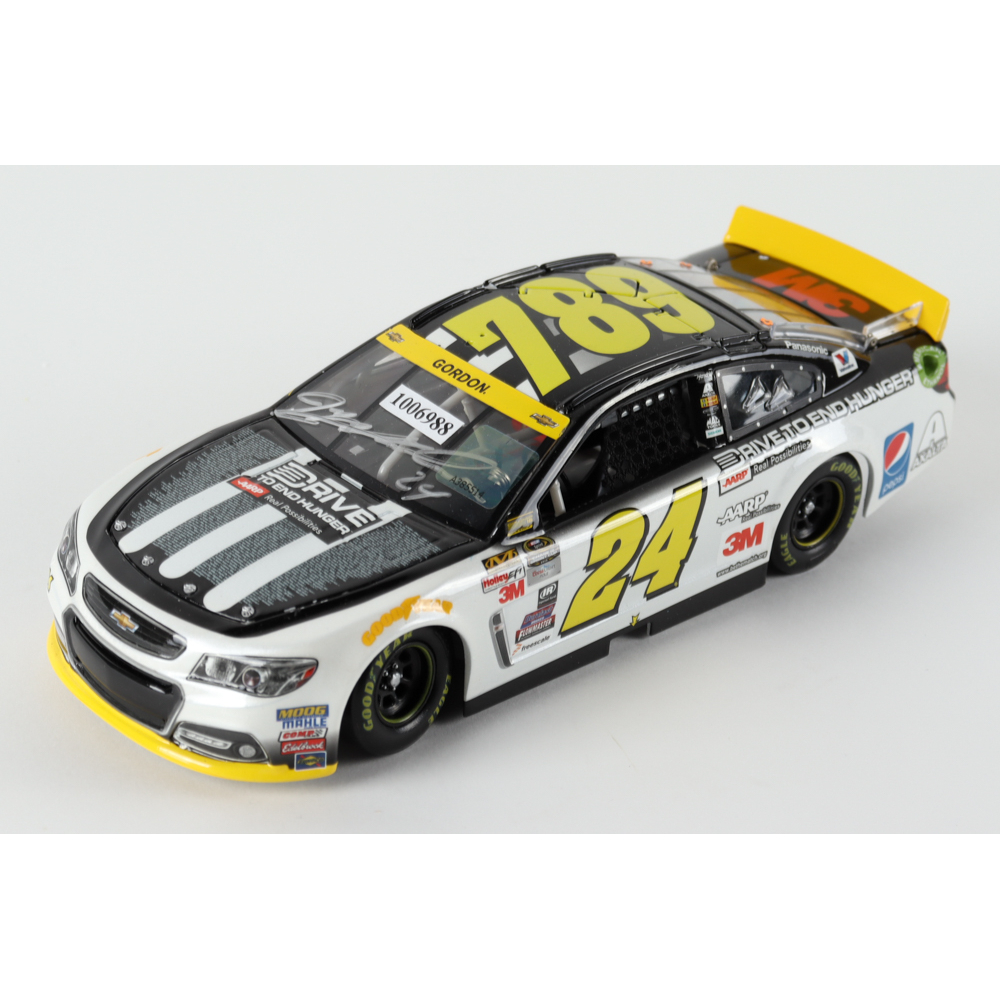 Jeff Gordon Signed NASCAR 1/1 Pre-Production Sample 2015 AARP Iron Man ...