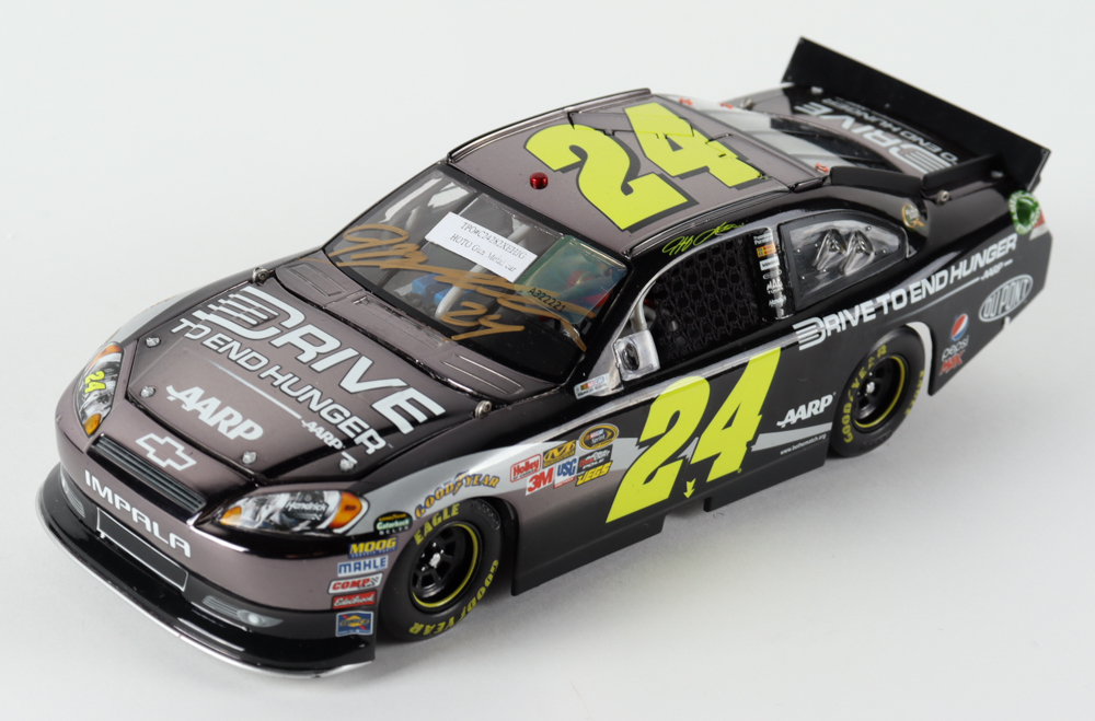 Jeff Gordon Signed NASCAR 1/1 Pre-Production Sample 2012 AARP Gunmetal ...