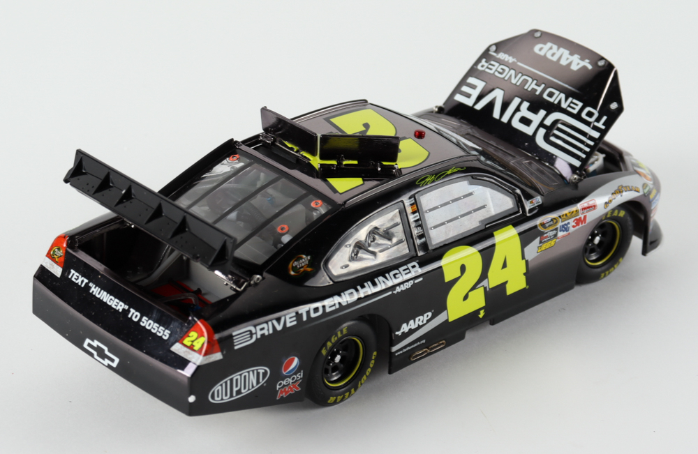 Jeff Gordon Signed NASCAR 1/1 Pre-Production Sample 2012 AARP Gunmetal ...