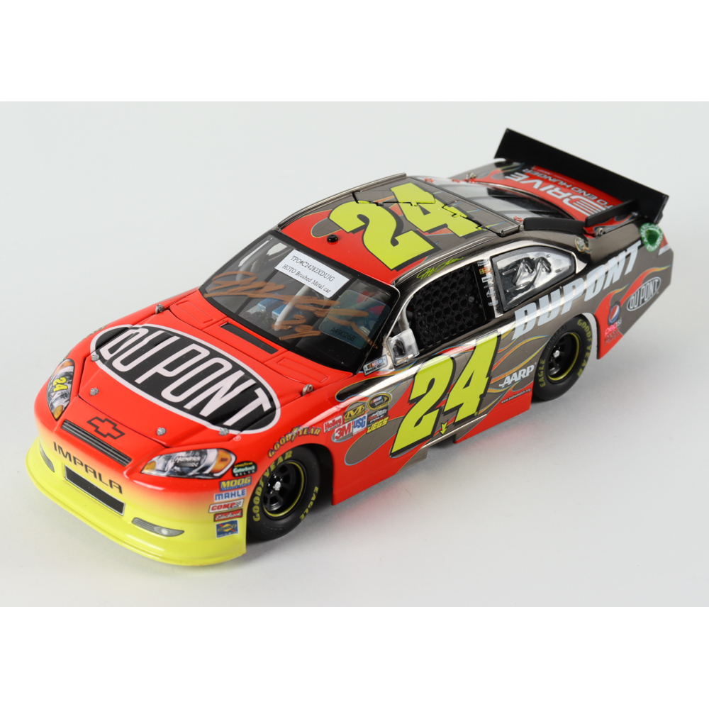 Jeff Gordon Signed NASCAR 1/1 Pre-Production Sample 2011 DuPont Brushed ...